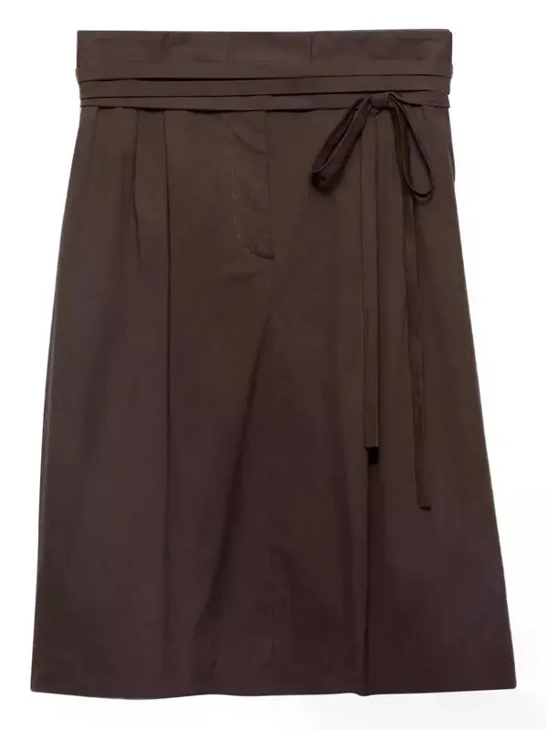 Prada Poplin Wrap Skirt