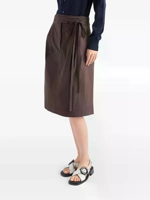 Prada Poplin Wrap Skirt