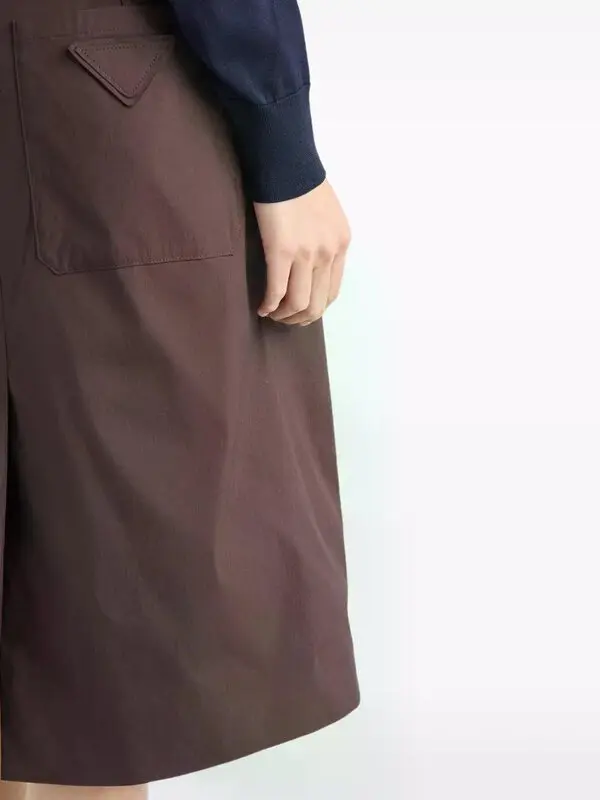 Prada Poplin Wrap Skirt