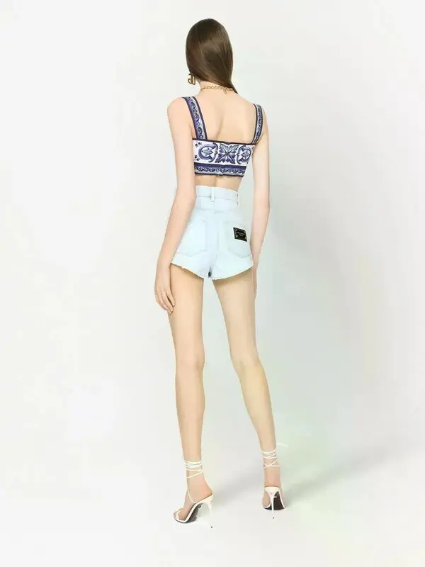 Dolce & Gabbana High-waisted Denim Shorts