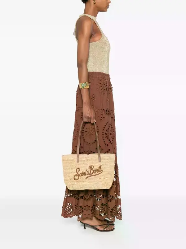 MC2 SAINT BARTH Raffia Shoulder Bag - Neutrals