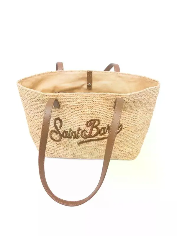 MC2 SAINT BARTH Raffia Shoulder Bag - Neutrals