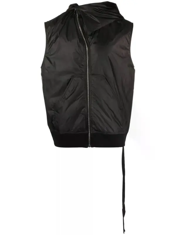 Rick Owens Pouch-pocket Zip-up Hoodie - Black