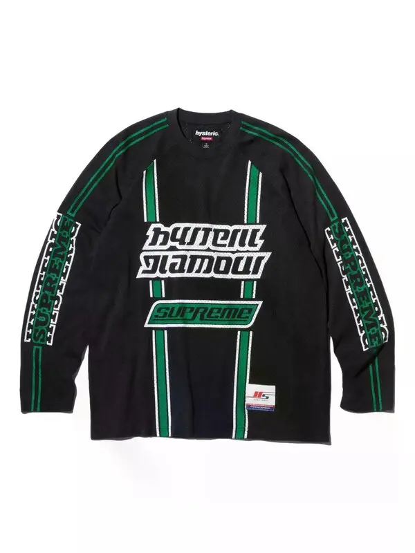 Supreme X Hysteric Glamour Logo Print Long Sleeve T-shirt
