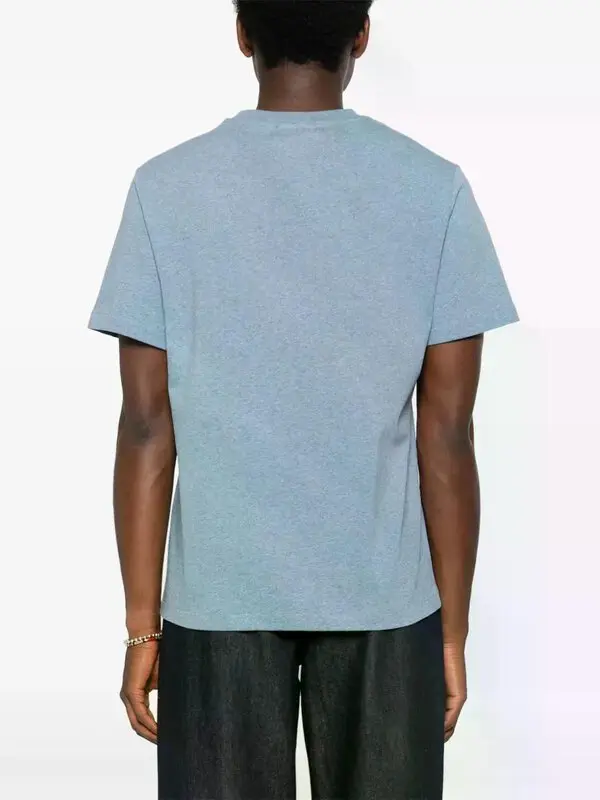 A.p.c. Logo-embroidered T-shirt - Blue