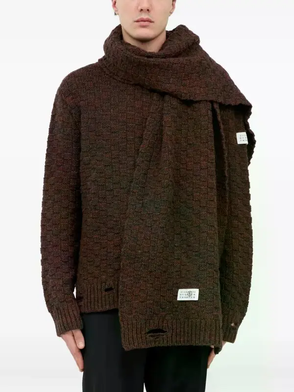 MAISON MARGIELA Logo-patch Scarf