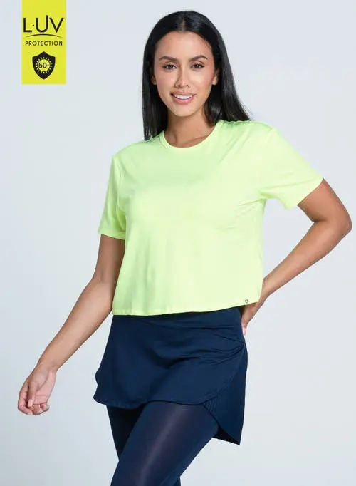 Lucky In Love Power Box Tee - Lemon Frost