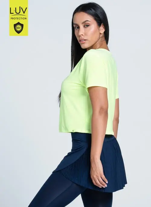 Lucky In Love Power Box Tee - Lemon Frost