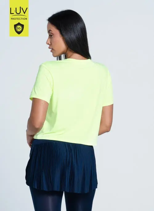 Lucky In Love Power Box Tee - Lemon Frost