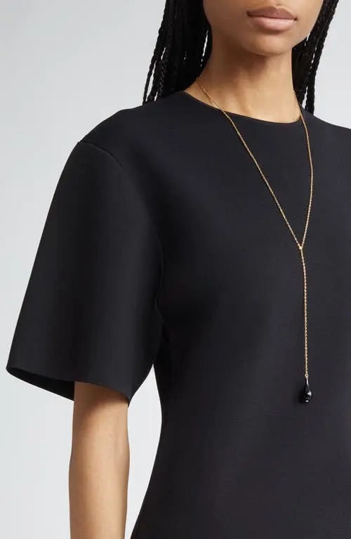 TOTEME Compact Jersey T-shirt Dress - Black