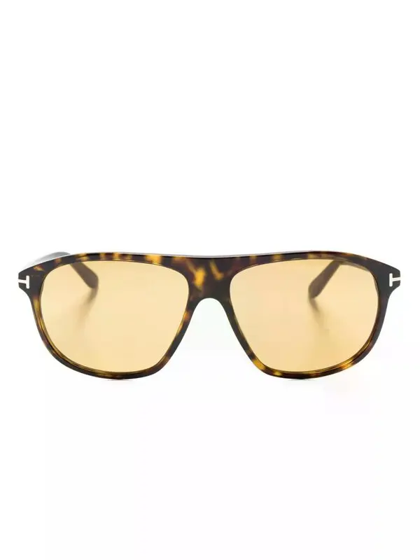 TOM FORD Prescott Pilot-frame Sunglasses - Brown