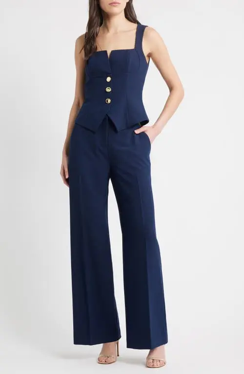 Black Halo Lucian Jumpsuit - Navy