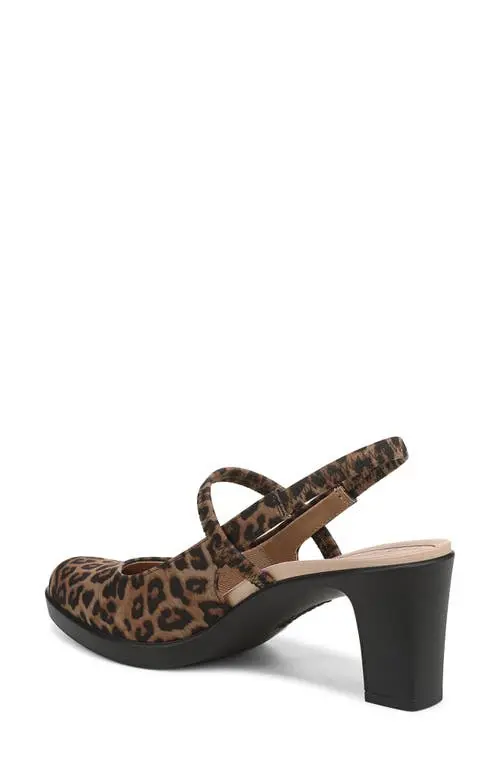 LIFESTRIDE Evoke Slingback Mary Jane Platform Pump - Brown Multi