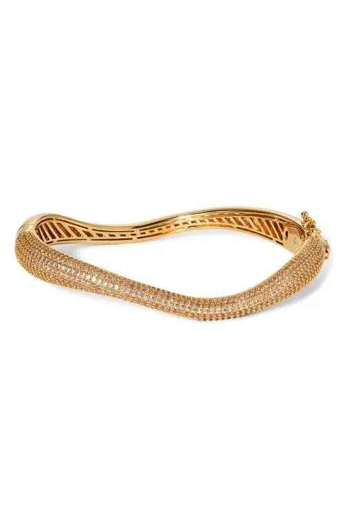 Nadri Alma Pavé Hinge Bracelet - Gold