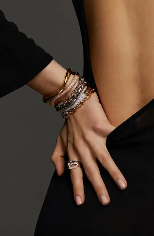 Nadri Alma Pavé Hinge Bracelet - Gold