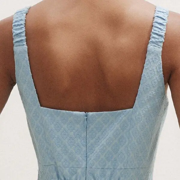 ME+EM Italian Jacquard Fit And Flare Midi Dress