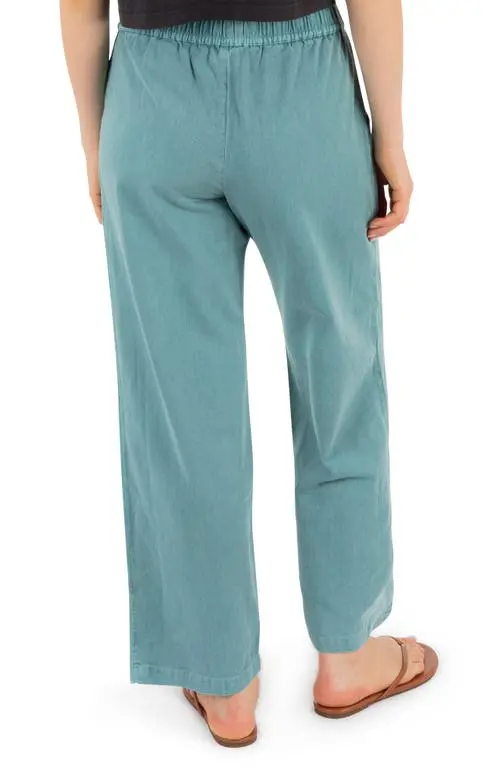 Hurley Cotton Twill Wide Leg Pants - Reef Waters