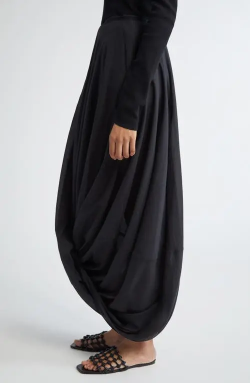 TOTEME Cocoon Maxi Skirt - Black