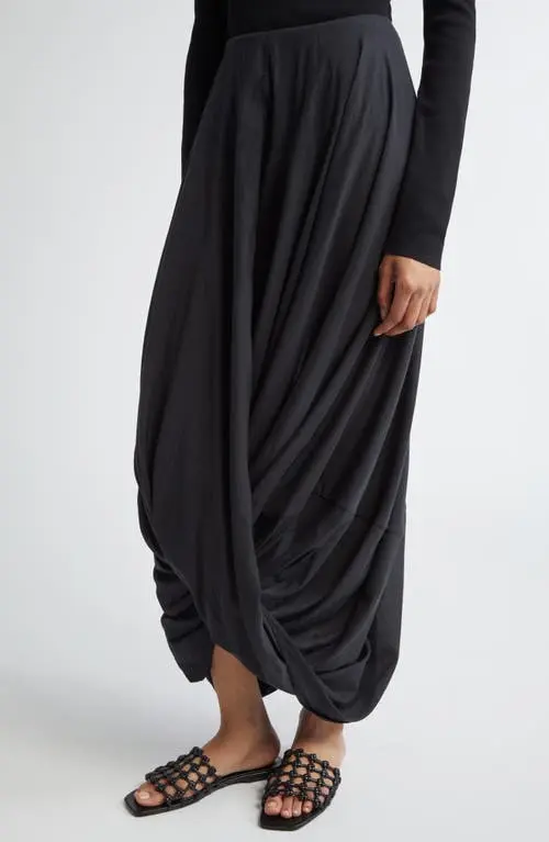 TOTEME Cocoon Maxi Skirt - Black