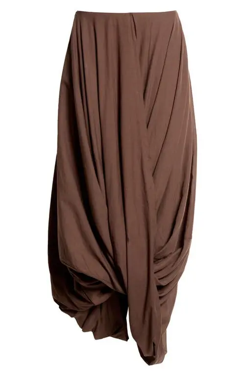 TOTEME Cocoon Maxi Skirt - Walnut