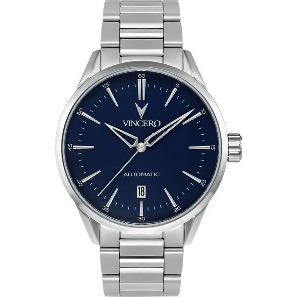 VINCERO Icon Automatic Bracelet Watch - Blue/silver
