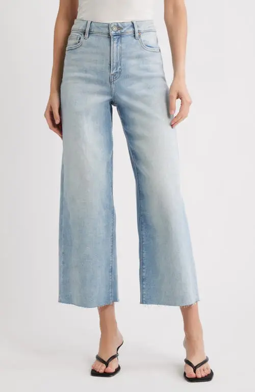 HIDDEN JEANS Clean Crop Wide-leg Jeans