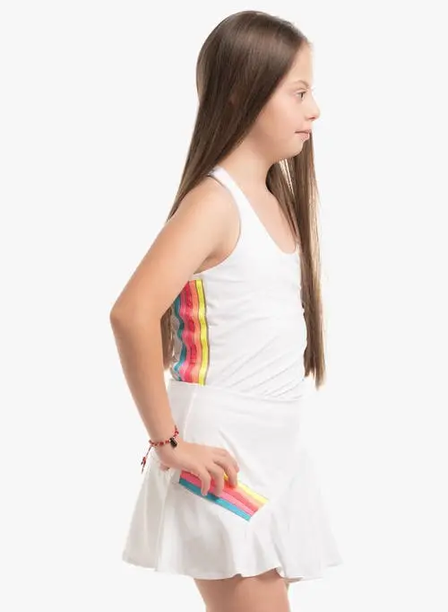Lucky In Love Prisma Stripe Tank - Rainbow