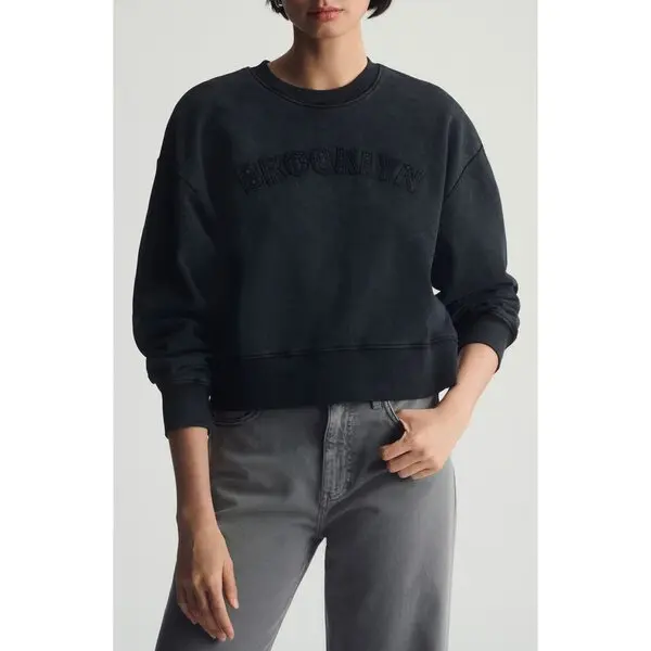 Brooklyn Industries Appliqué Logo Graphic Sweatshirt
