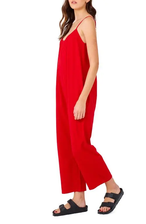 Hurley New Heights Jumpsuit - Float Red