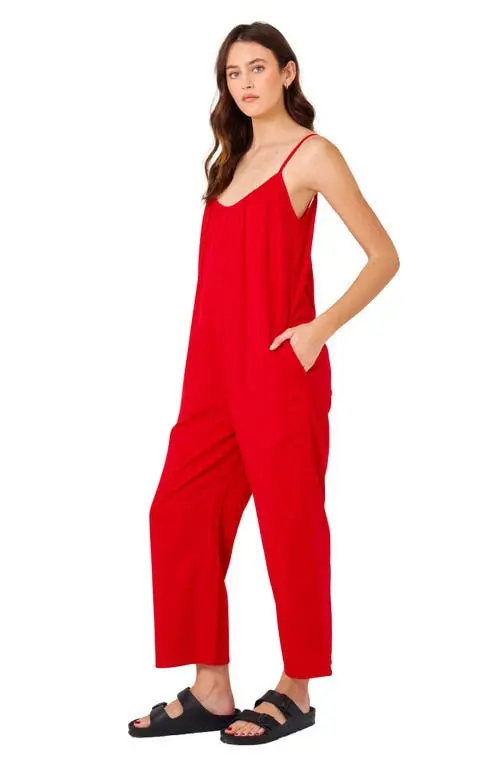 Hurley New Heights Jumpsuit - Float Red