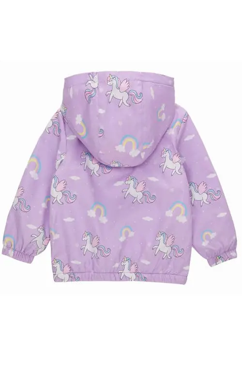 ROKKA&ROLLA Lightweight Fleece Lined Jacket - Purple Unicorn