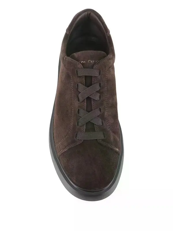Officine Creative Suede Lace-up Sneakers - Brown