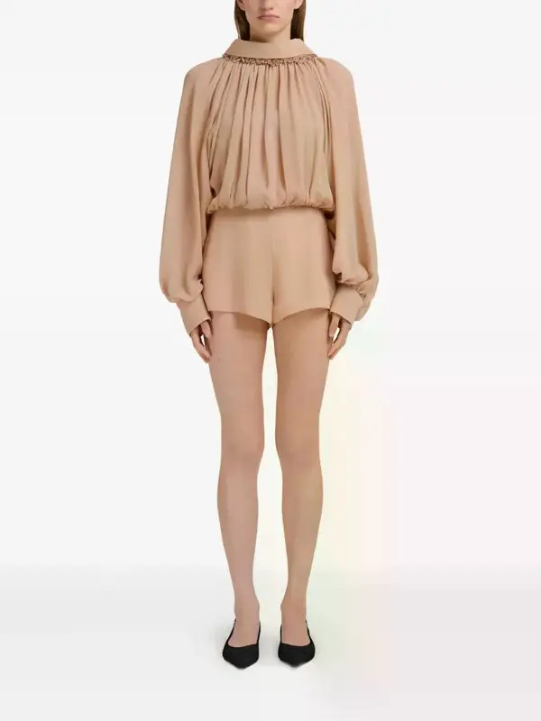 Marni Puff-sleeve Gathered Jumpsuit