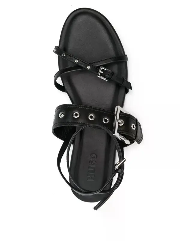 Hugo Eyelet-detail Sandals