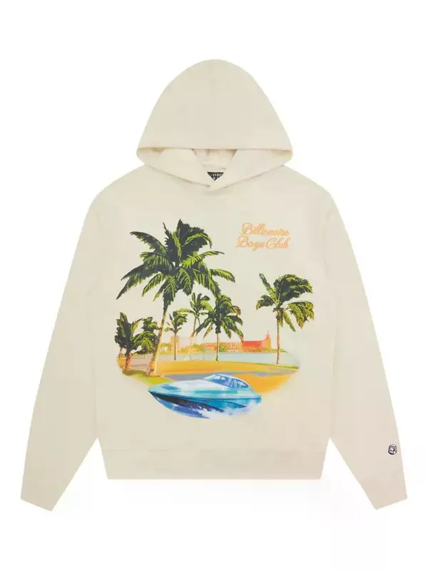 BILLIONAIRE BOYS CLUB Graphic-print Hoodie - Neutrals