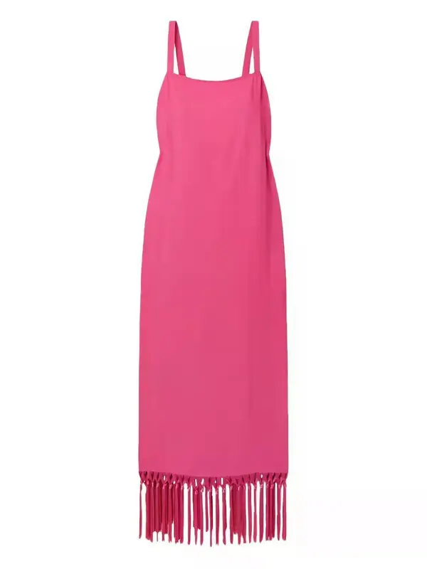 TALLER MARMO Fringe-detailed Dress - Pink