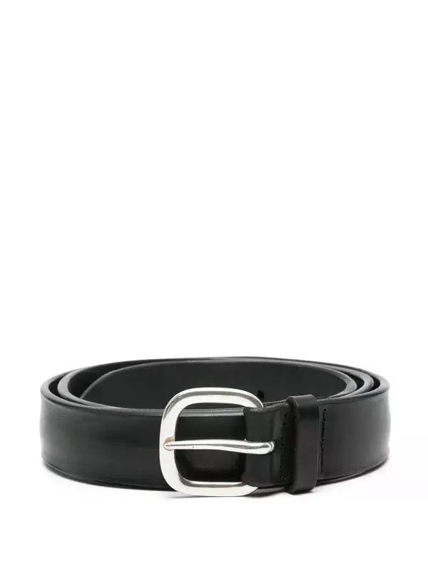 ORTIGNI Leather Belt - Black
