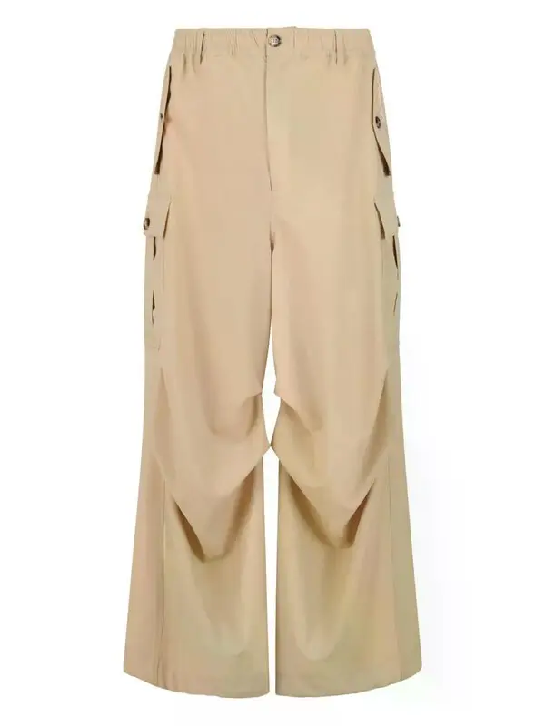 Marni Draped Cargo Trousers - Yellow