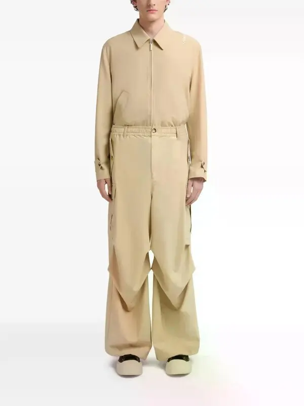 Marni Draped Cargo Trousers - Yellow