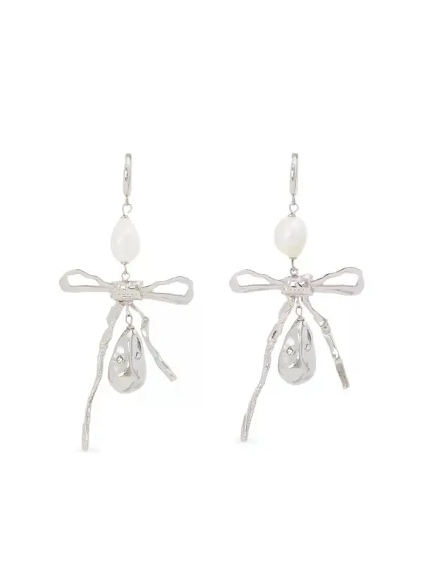 Marni Pearl-drop Bow Earrings