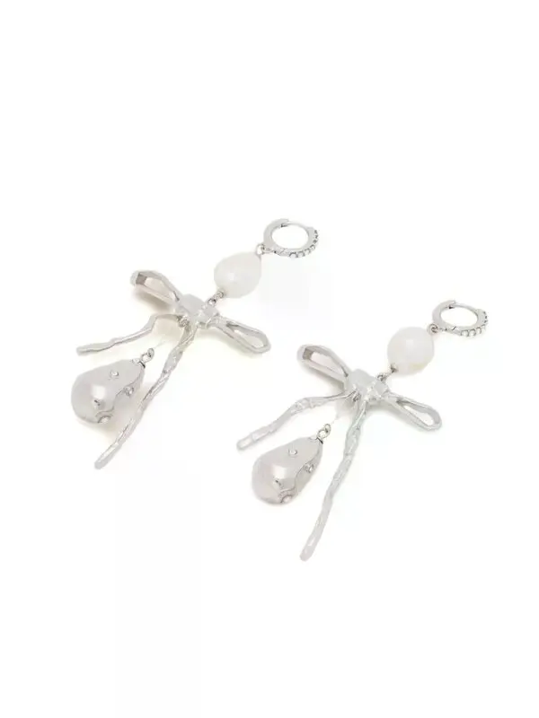 Marni Pearl-drop Bow Earrings