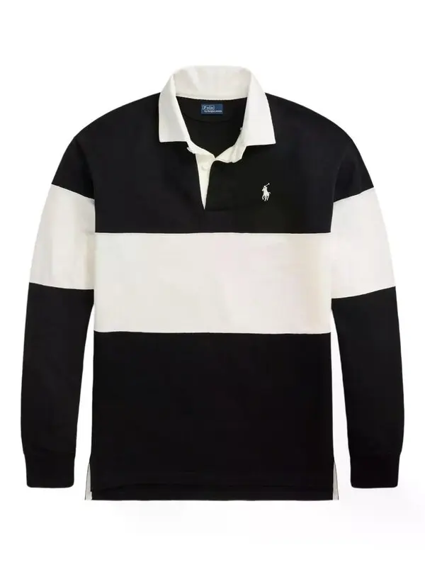 Ralph Lauren Striped Long-sleeve Polo Sweater
