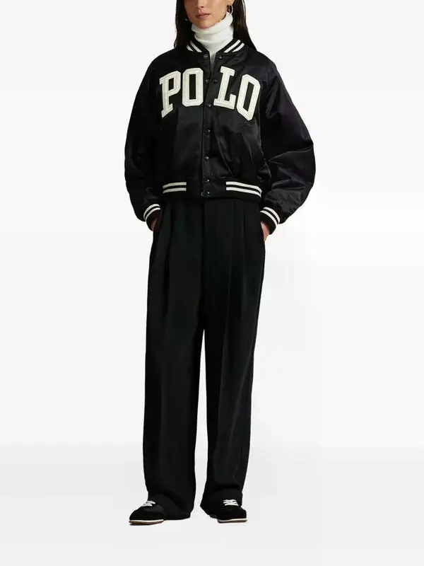 Polo Ralph Lauren Logo Satin Bomber Jacket