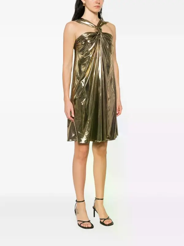 Barbara Bui Metallic Jersey Dress