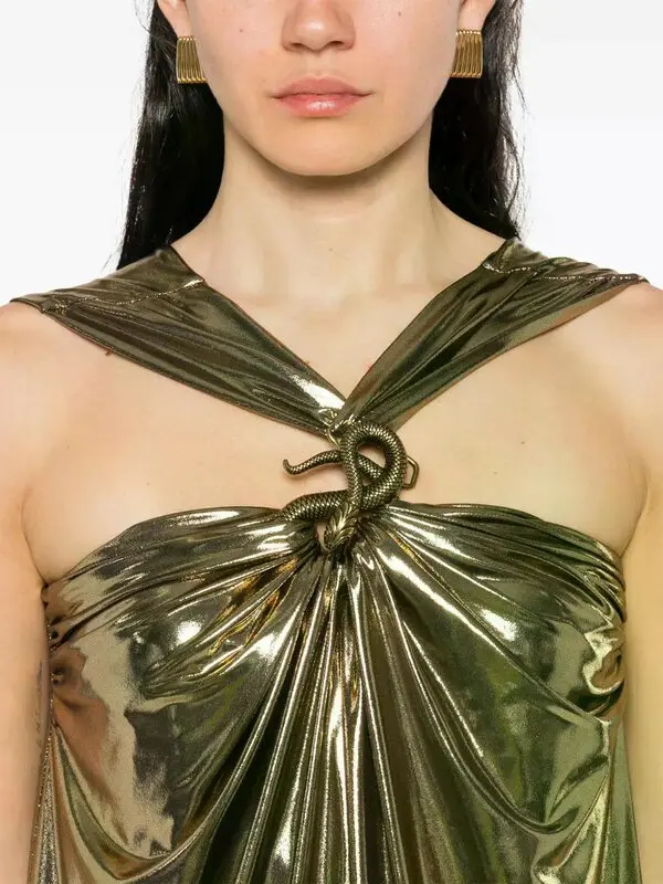 Barbara Bui Metallic Jersey Dress