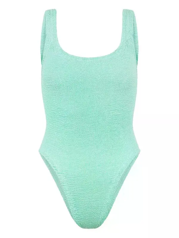 Hunza G Square Neck One Piece Swimsuit - Green