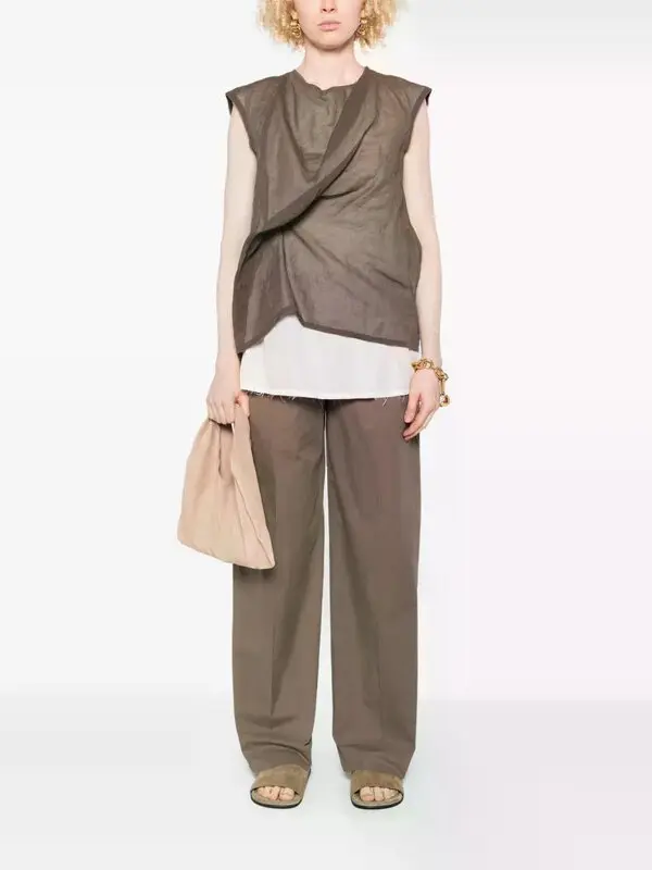 THE ROW Inawa Top - Brown