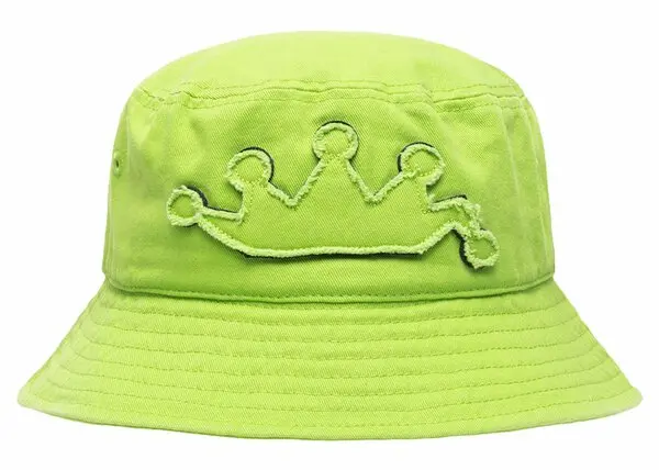 StÜssy Applique Crown Bucket Hat - Lime