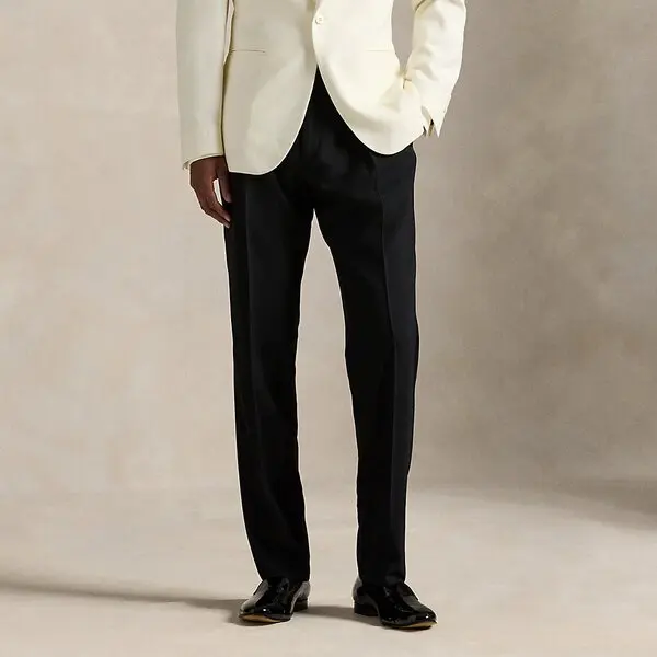 Ralph Lauren Wool Barathea Tuxedo Trouser