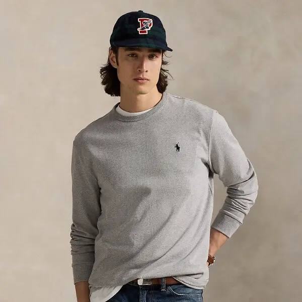 Ralph Lauren Classic Fit Long-sleeve T-shirt - Dark Vintage Heather
